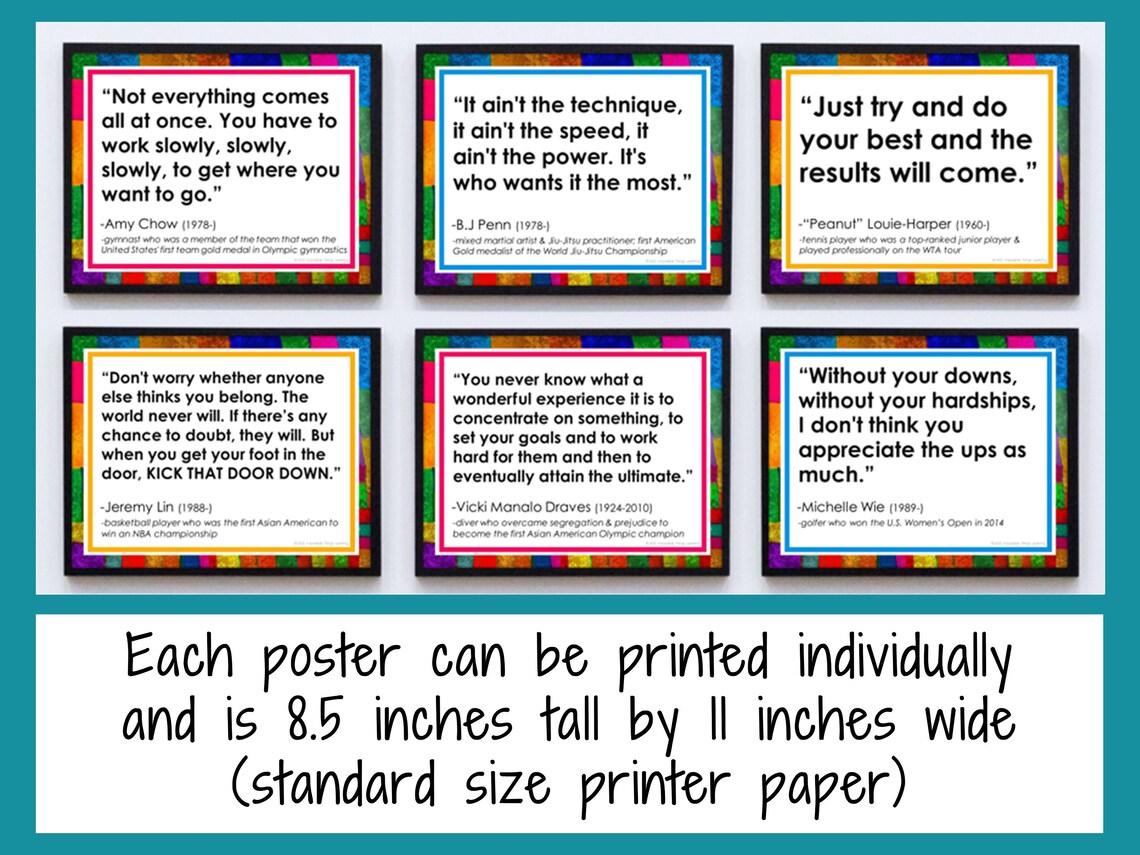 AAPI Heritage Month Posters for PE Classes and Coaching With ...