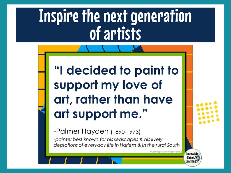 Black History Month Posters for the Art Classroom With Inspirational ...
