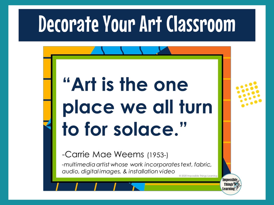 Black History Month Posters for the Art Classroom With Inspirational ...