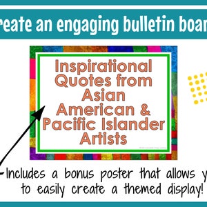 AAPI Heritage Month Posters for Art Classroom With Inspirational Quotes ...
