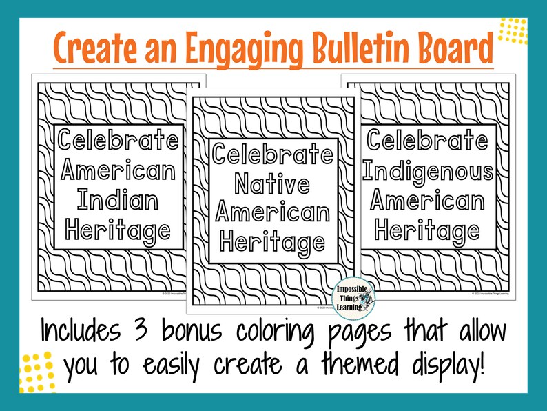 Native American Heritage Month Coloring Pages, Classroom Printables ...