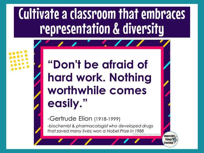 Women’s History Month Posters for Science Classroom With Inspirational ...