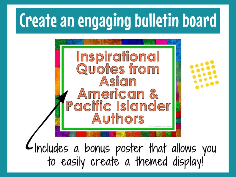 AAPI Heritage Month Posters, English Classroom Decor With Inspirational ...