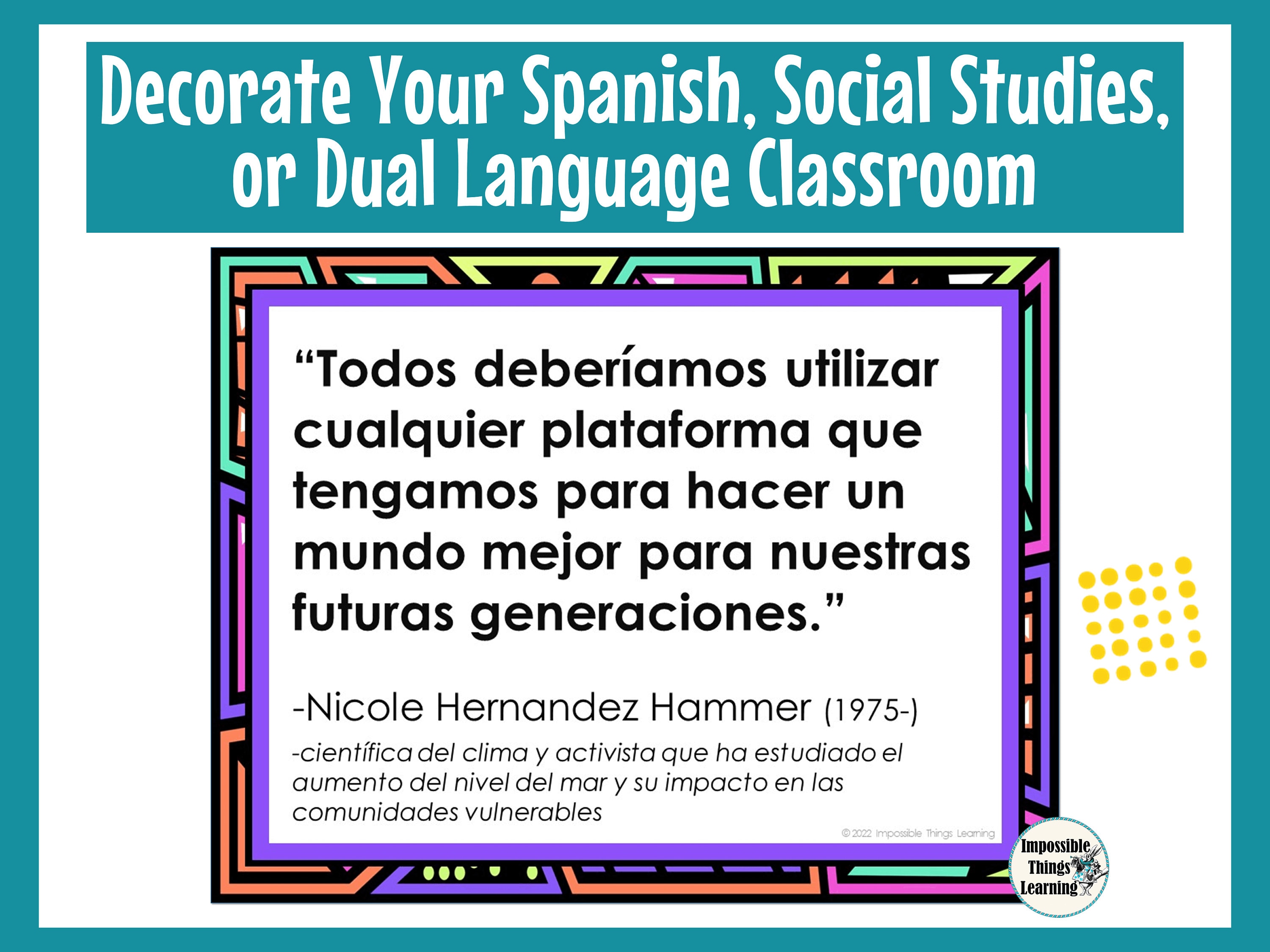 Inspirational Quote Posters in Spanish From Famous Latino and Hispanic ...