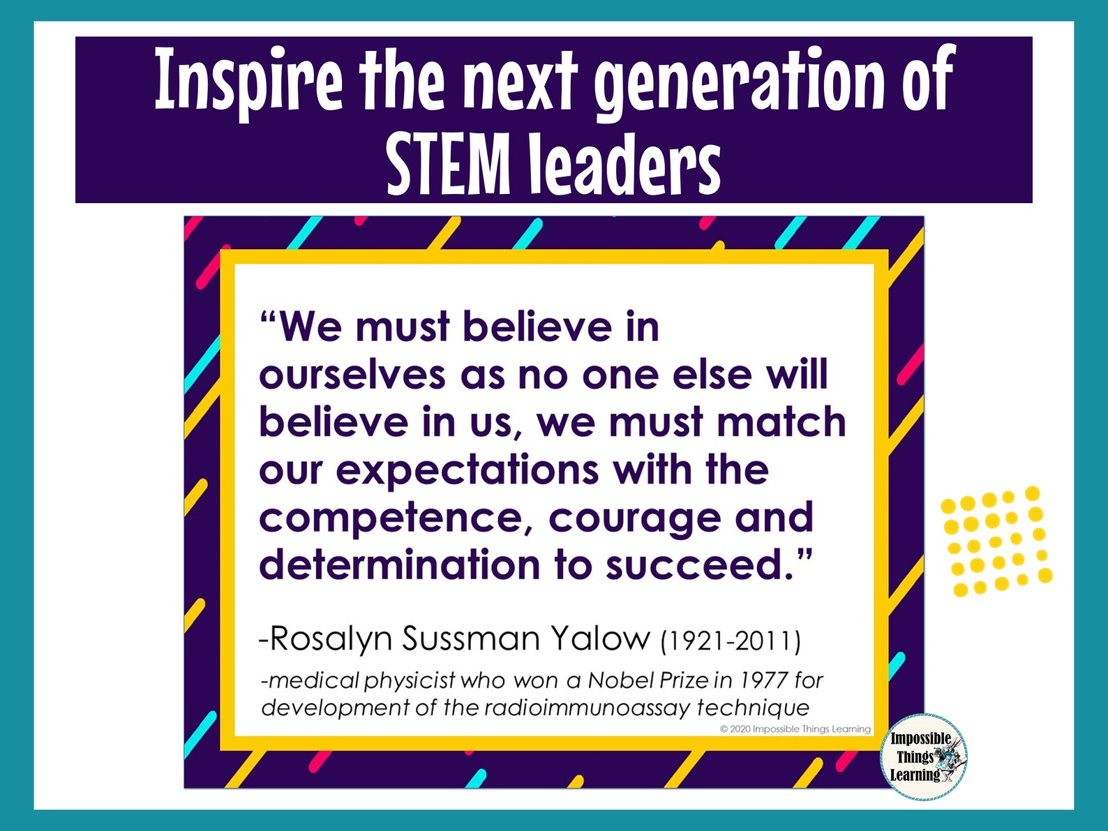 Womens History Month Posters for Science Classroom With Inspirational ...