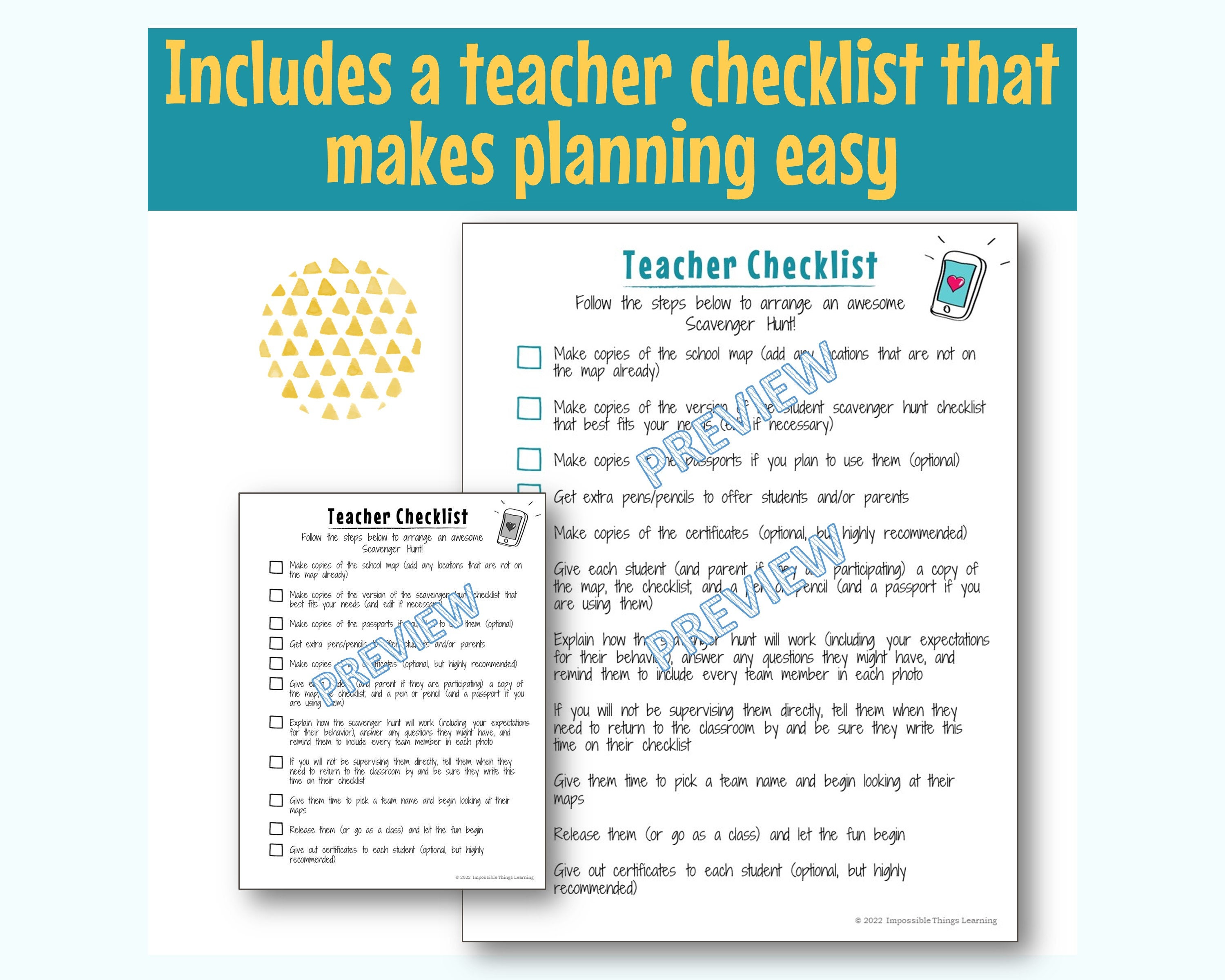 Back to School Scavenger Hunt, First Day of School Game, Kindergarten ...