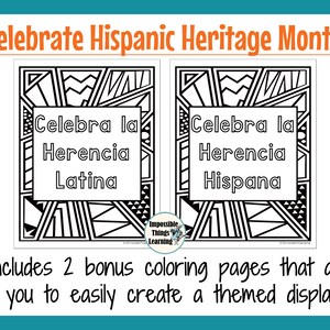 Hispanic Heritage Month Coloring Pages With Inspirational Quotes in ...