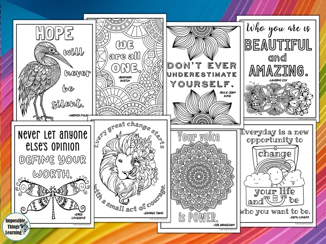 LGBTQ+ Pride Month Coloring Pages, Gay Pride Activity, Pride Classroom ...