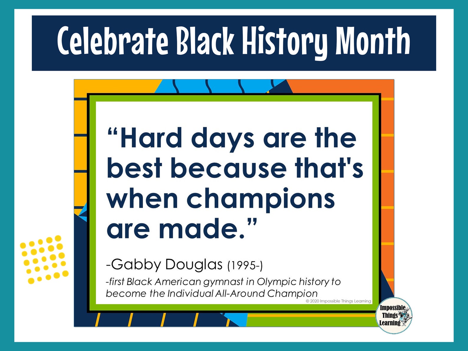 Black History Month Posters for Classroom With Inspirational Quotes ...
