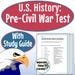 U.S. History Civil War Test, Editable US History Test, American Civil ...
