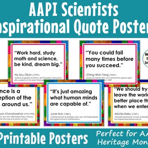 AAPI Heritage Month STEM Posters for Science Classrooms With - Etsy