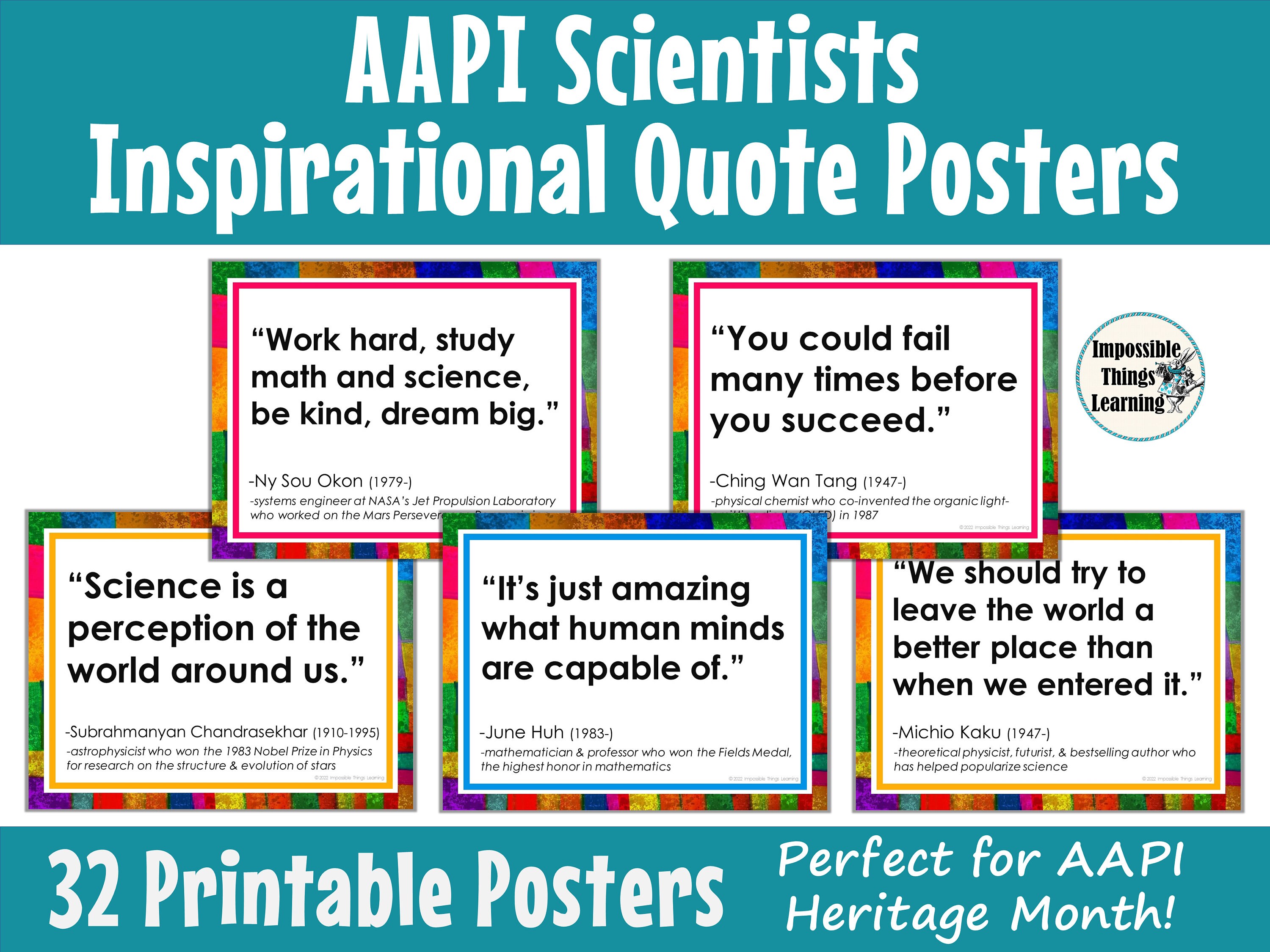 AAPI Heritage Month STEM Posters for Science Classrooms With - Etsy