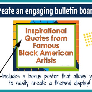 Black History Month Posters for the Art Classroom With Inspirational ...