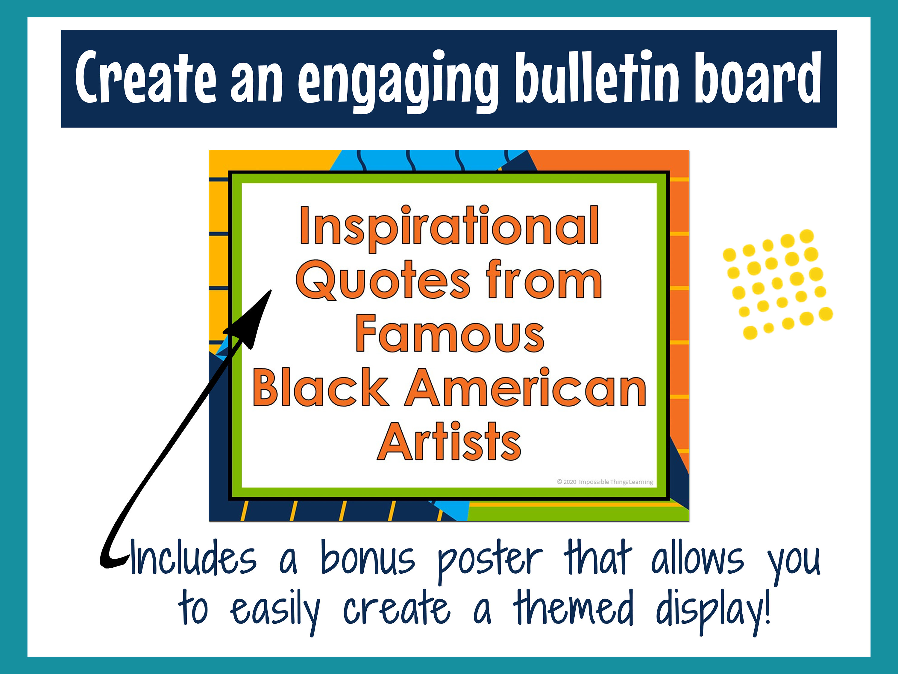 Black History Month Posters for the Art Classroom With Inspirational ...