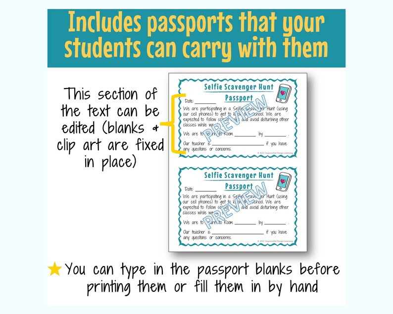 Back to School Scavenger Hunt, First Day of School Game, Kindergarten ...