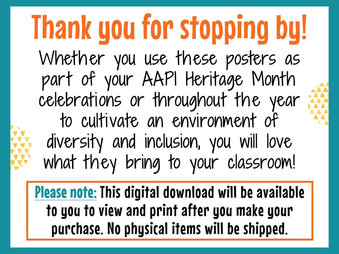 AAPI Heritage Month Posters for Art Classroom With Inspirational Quotes ...