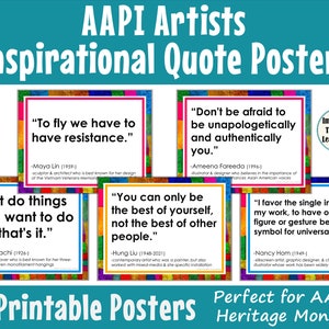 AAPI Heritage Month Posters for Art Classrooms With - Etsy