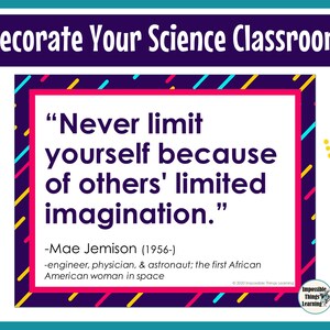 Women’s History Month Posters for Science Classroom With Inspirational ...