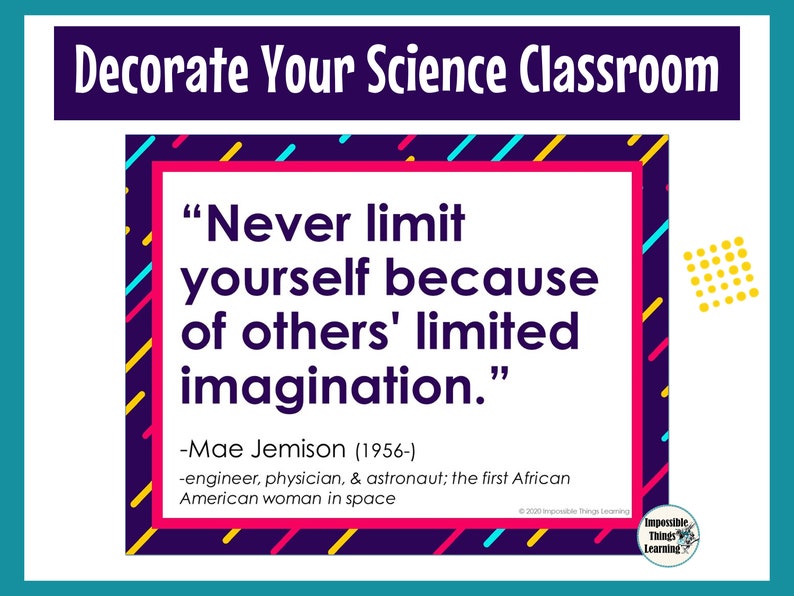 Women’s History Month Posters for Science Classroom With Inspirational ...