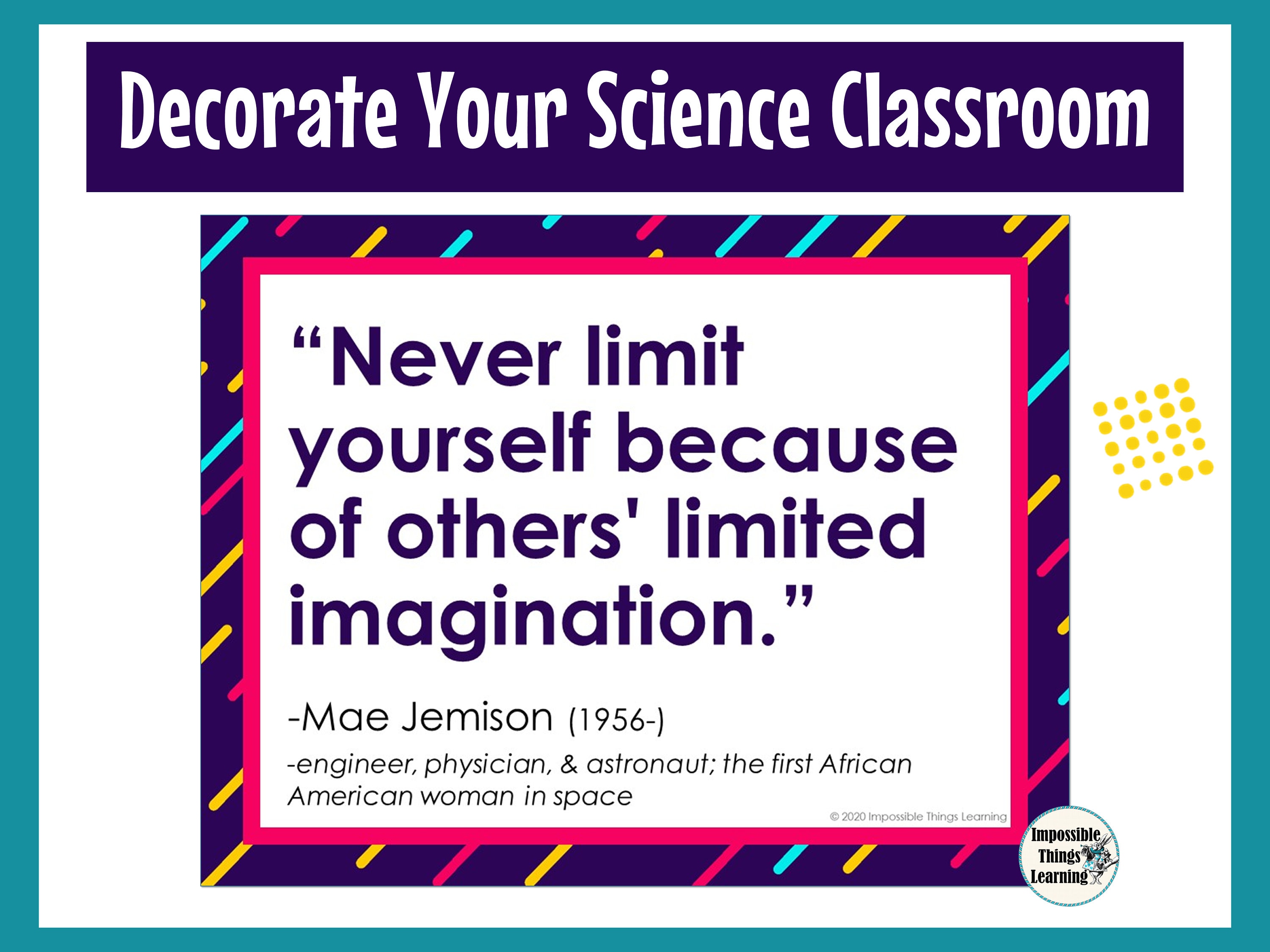 Women’s History Month Posters for Science Classroom With Inspirational ...