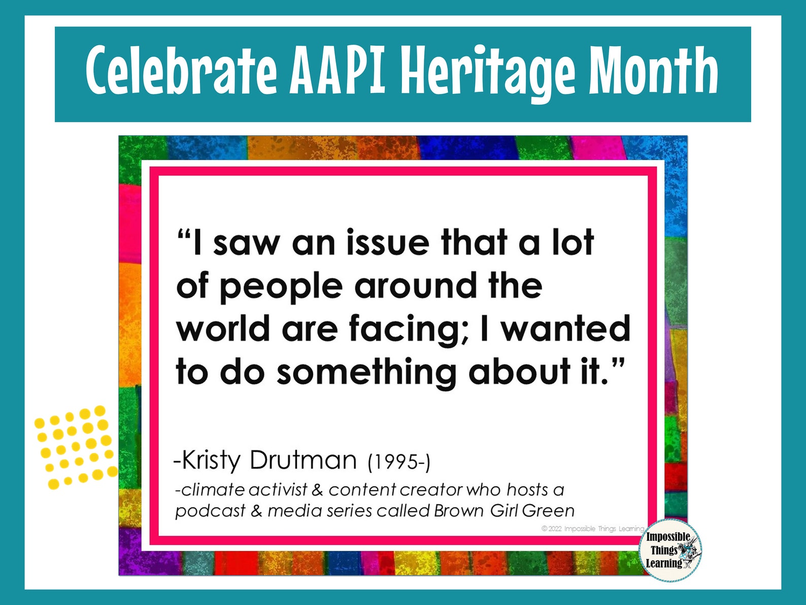 AAPI Heritage Month Posters for the Classroom With Inspirational Quotes ...