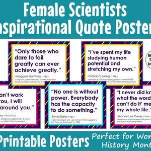 Womens History Month Posters for Science Classroom With - Etsy