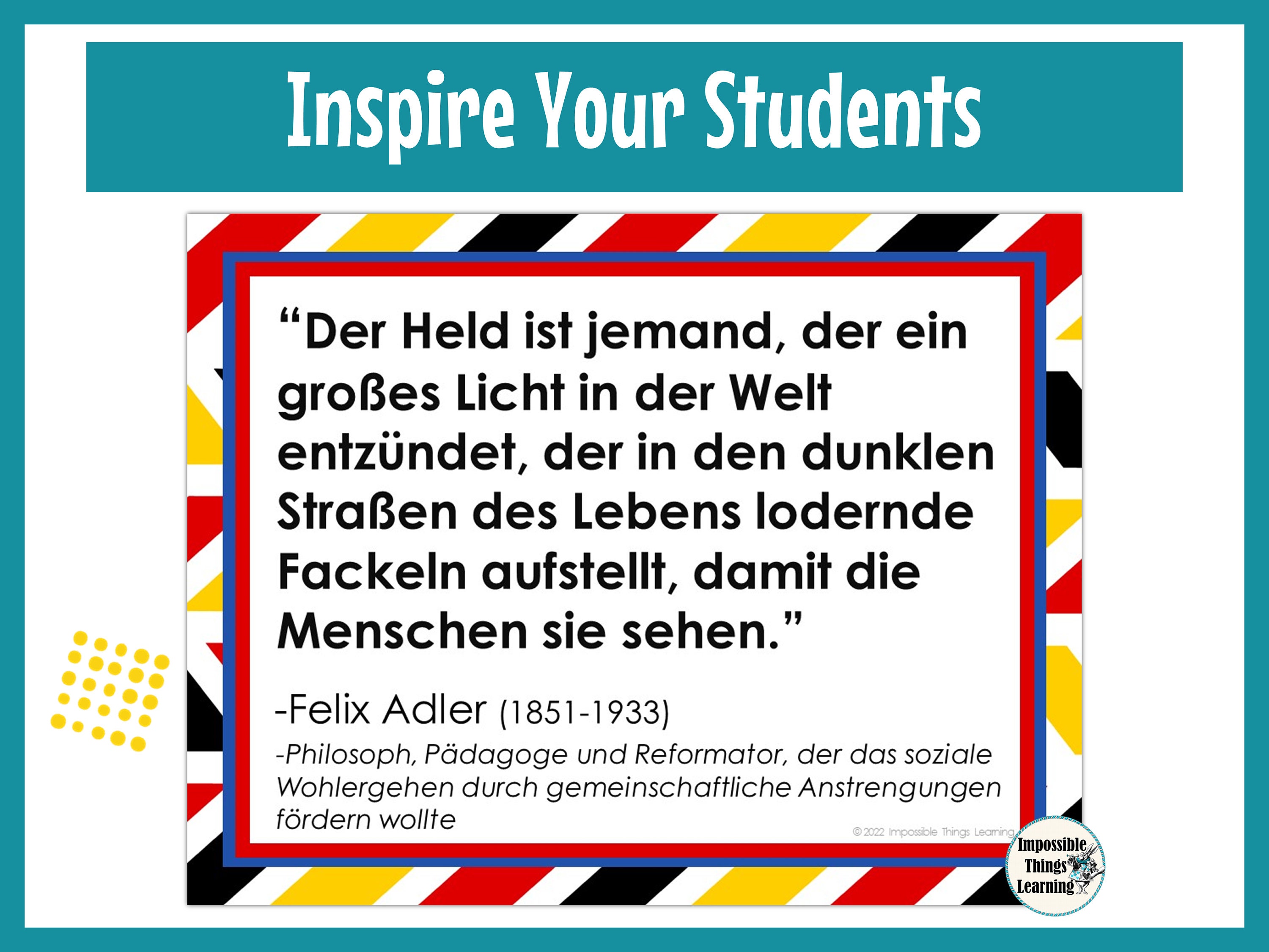 German-american Heritage Month Posters With Inspirational Quotes in ...
