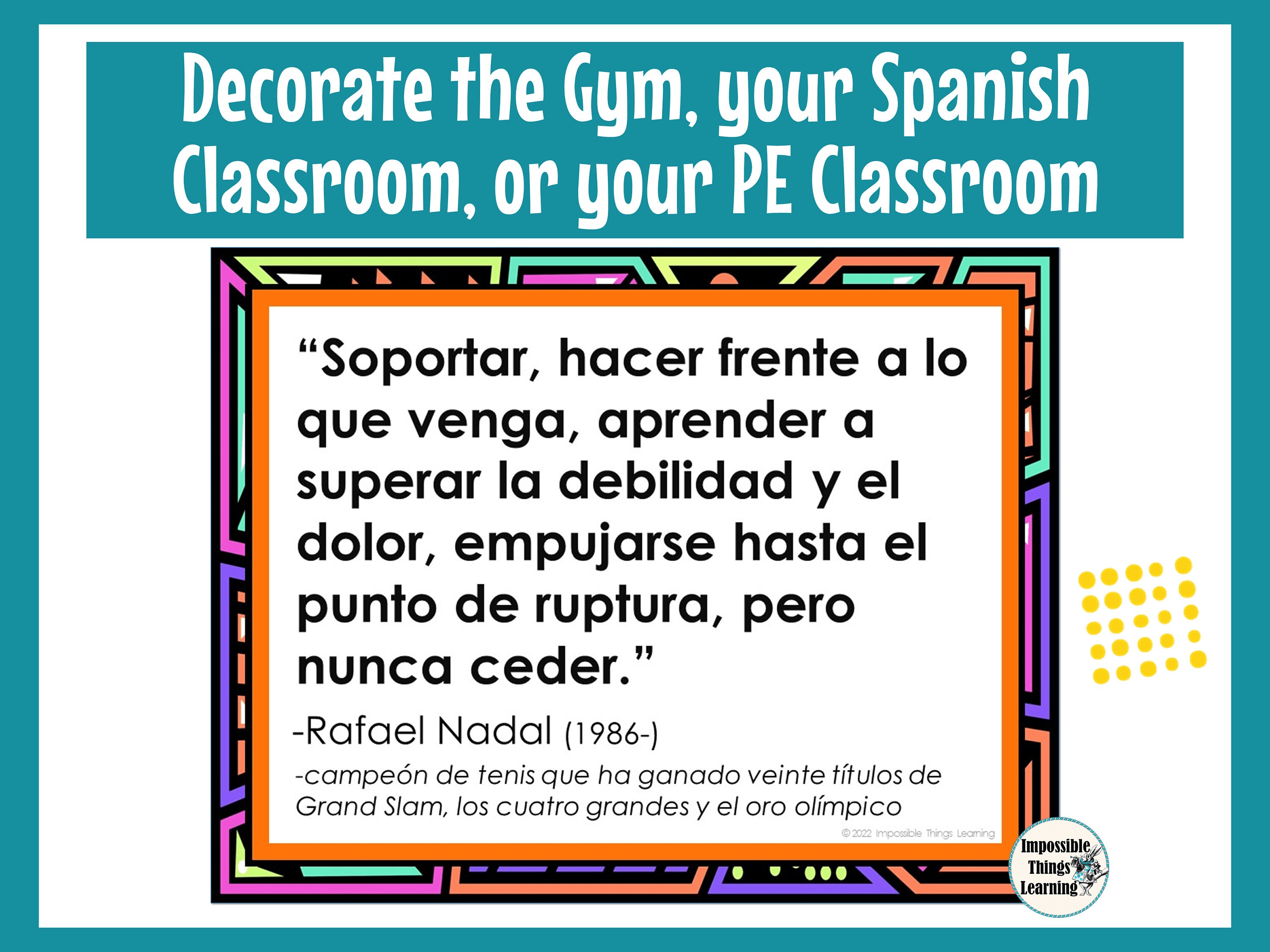 Hispanic Heritage Month Posters in Spanish With Inspirational Quotes ...