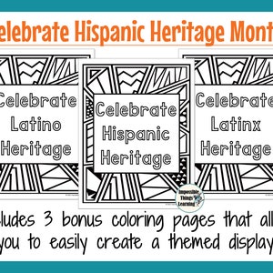 Hispanic Heritage Month Coloring Pages With Inspirational Quotes From ...