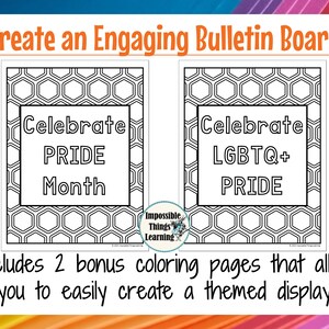 Pride Month Coloring Pages, LGBTQ+ Inspirational Quotes (digital ...