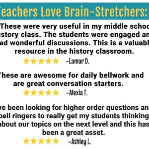 World History Bell Ringers, Discussion Questions & Writing Prompts for ...
