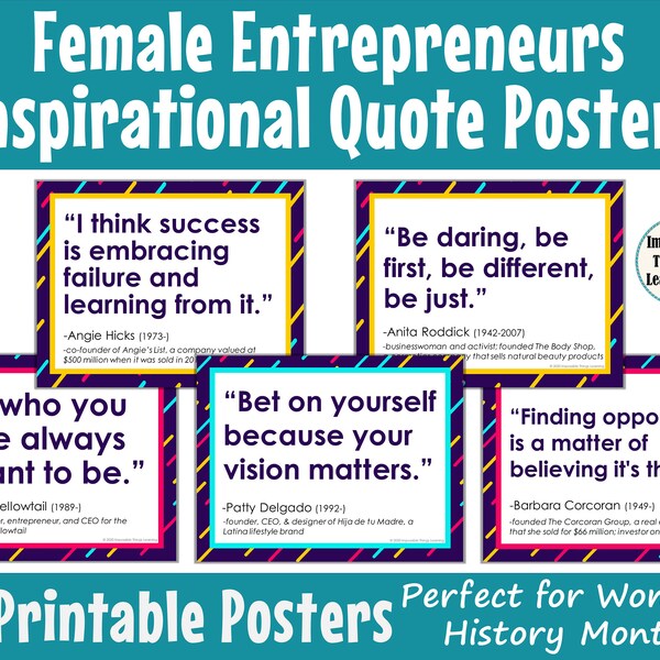 Famous Women Print - Etsy