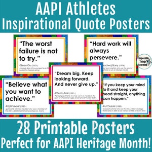 AAPI Heritage Month Posters for PE Classes and Coaching With ...