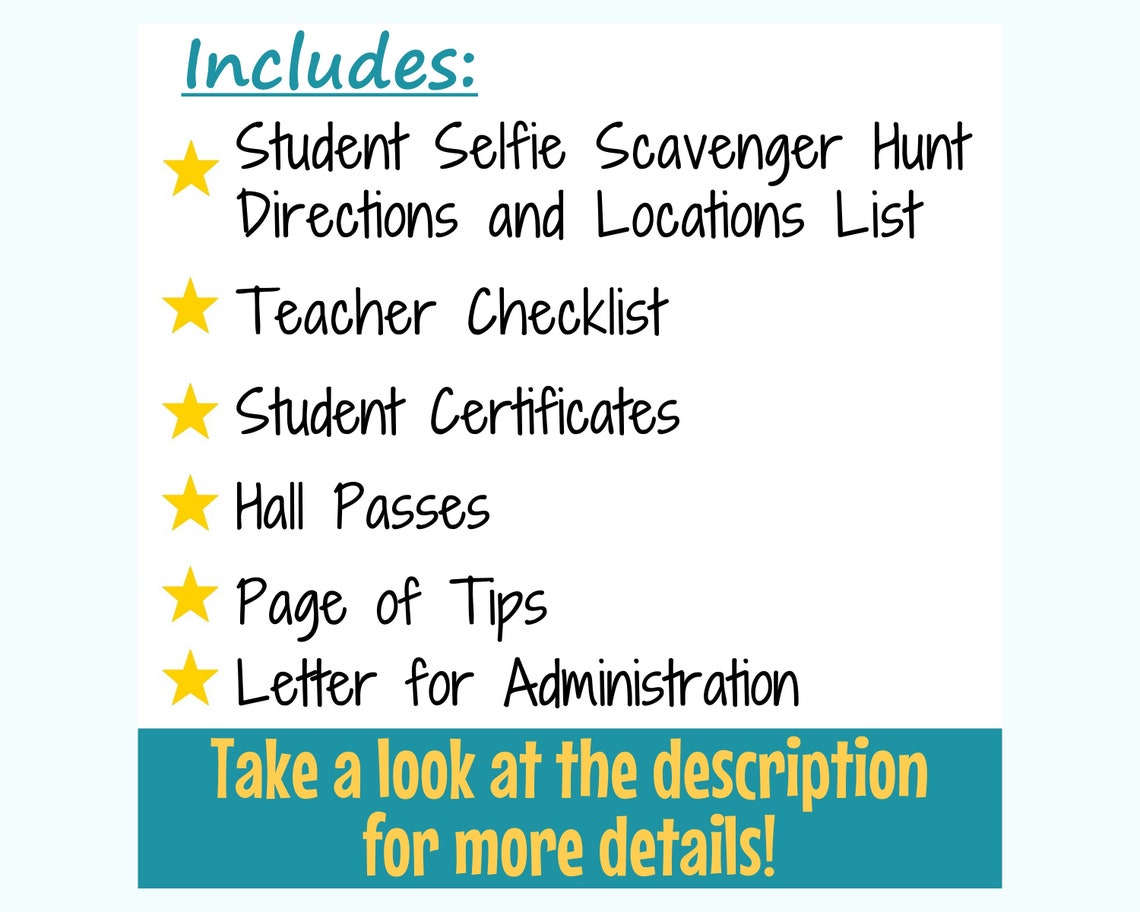 Back to School Scavenger Hunt, High School Scavenger Hunt, 9th Grade ...