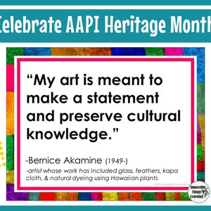 AAPI Heritage Month Posters for Art Classroom With Inspirational Quotes ...