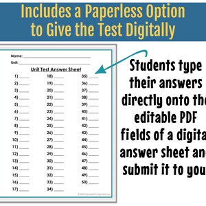 U.S. History Constitution Test: Fully Editable Assessment With Study ...