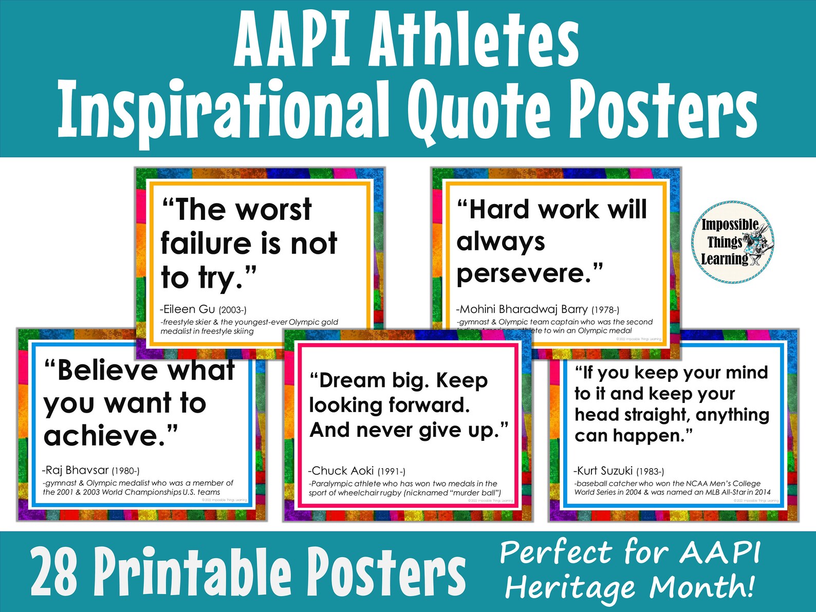 AAPI Heritage Month Posters for PE Classes and Coaching With - Etsy