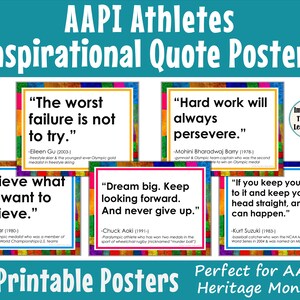 AAPI Heritage Month Posters for PE Classes and Coaching With - Etsy