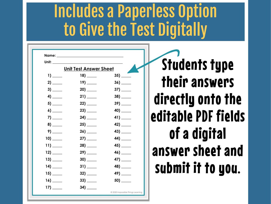 U.S. History Constitution Test, Fully Editable US History Test, Social ...
