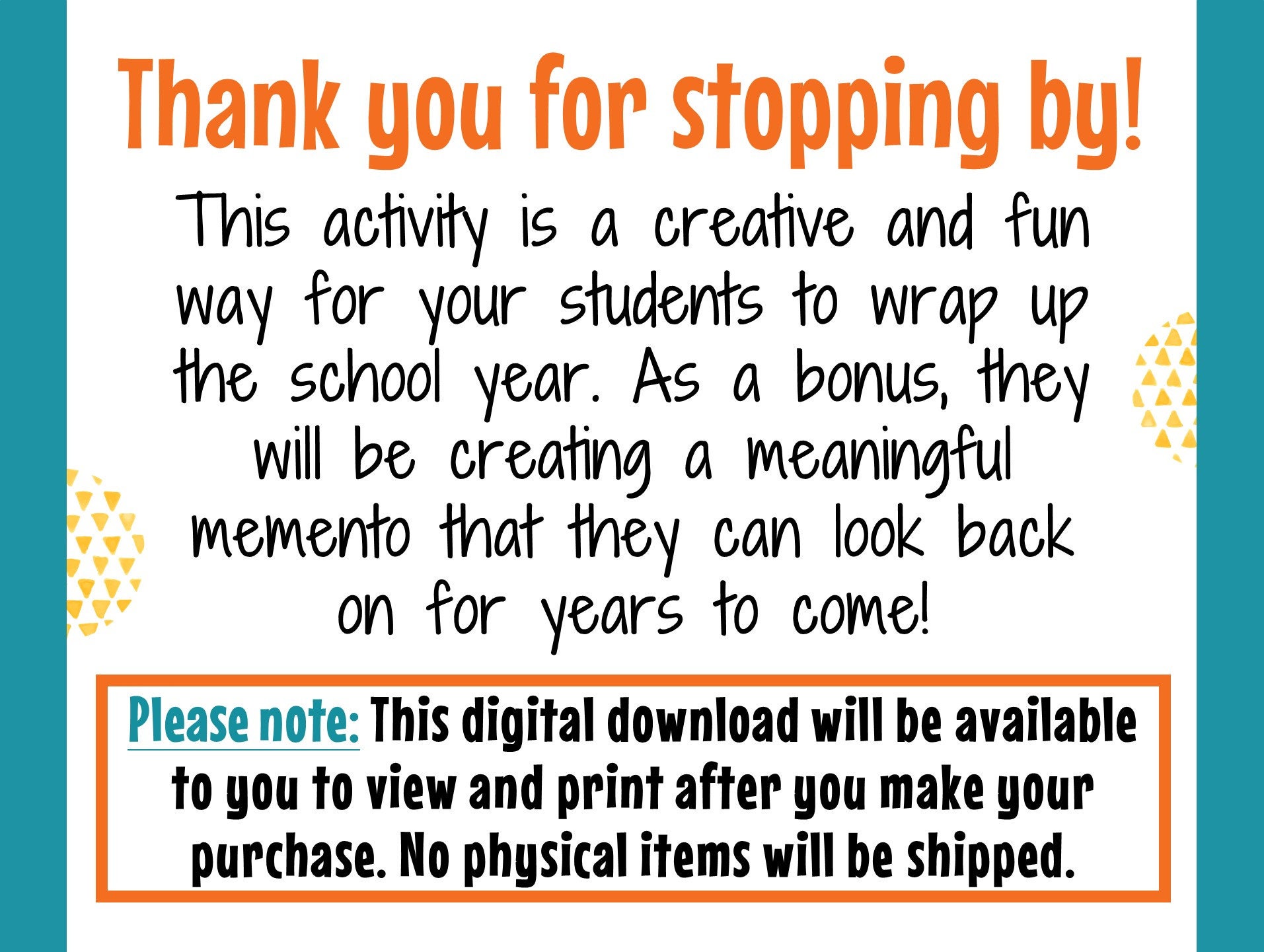 End of the Year Memory Book for 6th Grade, End of the Year Digital ...