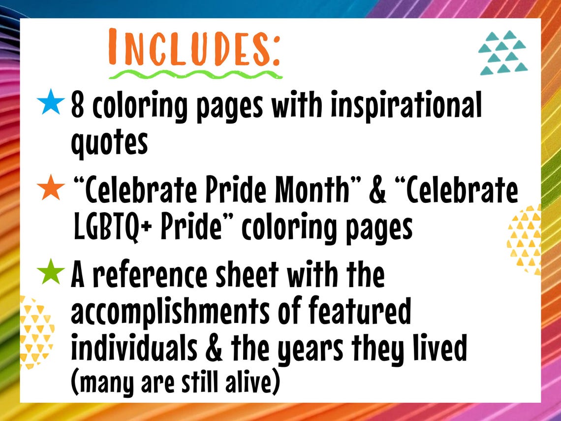 LGBTQ+ Pride Month Coloring Pages, Gay Pride Activity, Pride Classroom ...