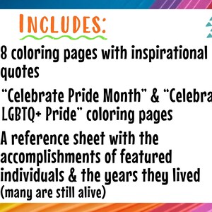 Pride Month Coloring Pages, LGBTQ+ Inspirational Quotes (digital ...