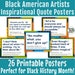 Black History Month Posters for the Art Classroom With Inspirational ...