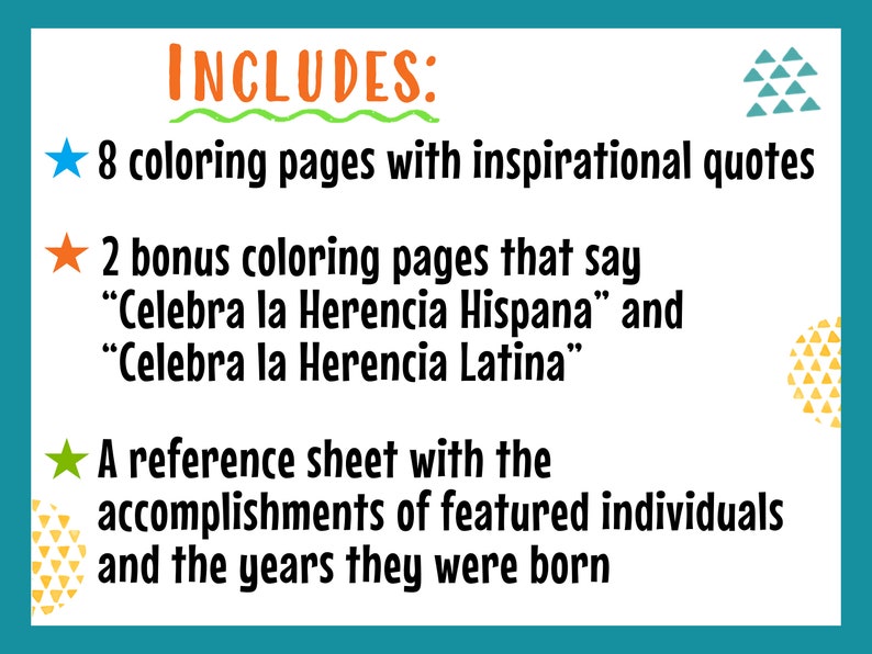 Hispanic Heritage Month Coloring Pages: Printables for Classroom With ...