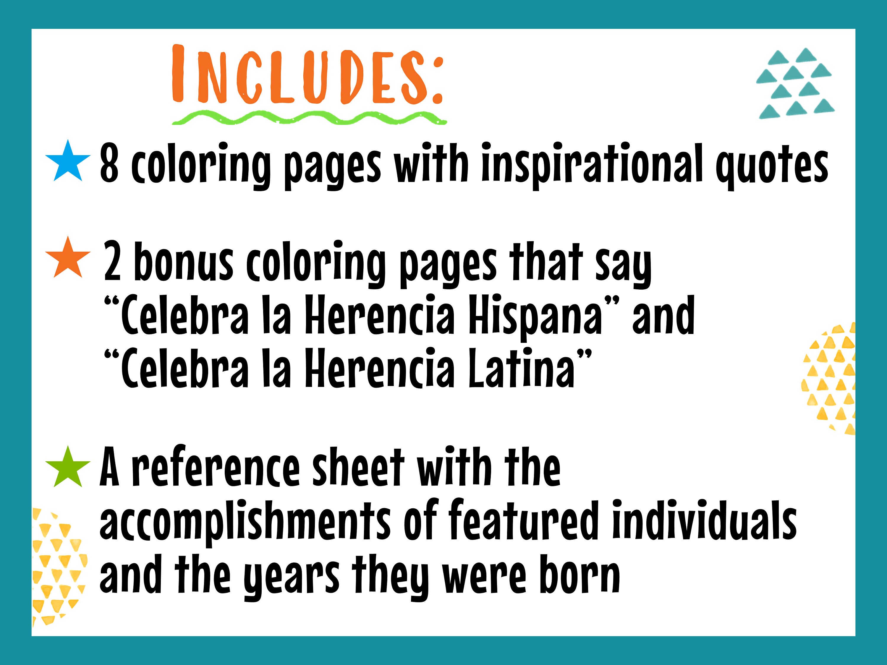 Hispanic Heritage Month Coloring Pages: Printables for Classroom With ...
