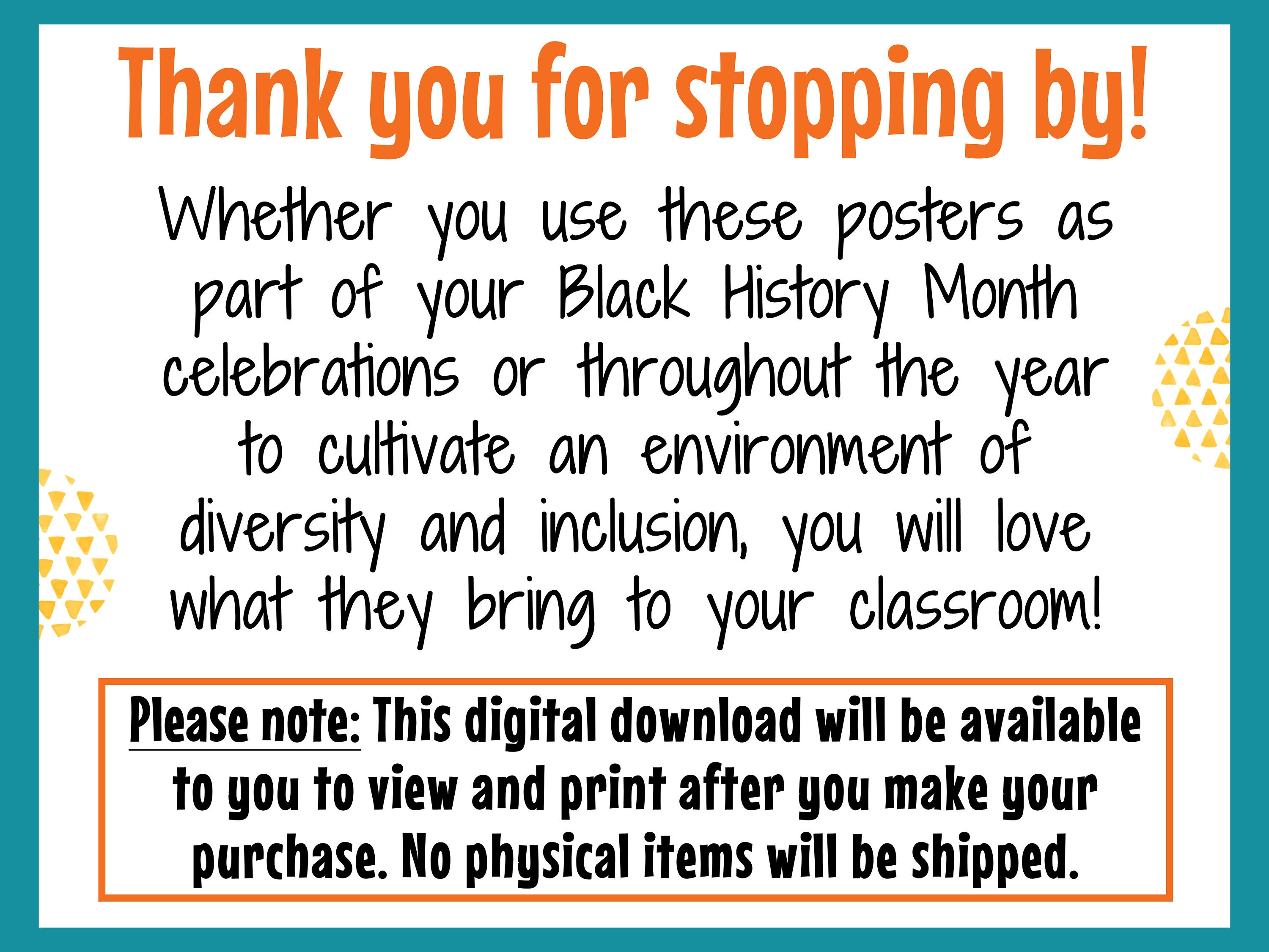 Black History Month Posters for English Classroom With Inspirational ...