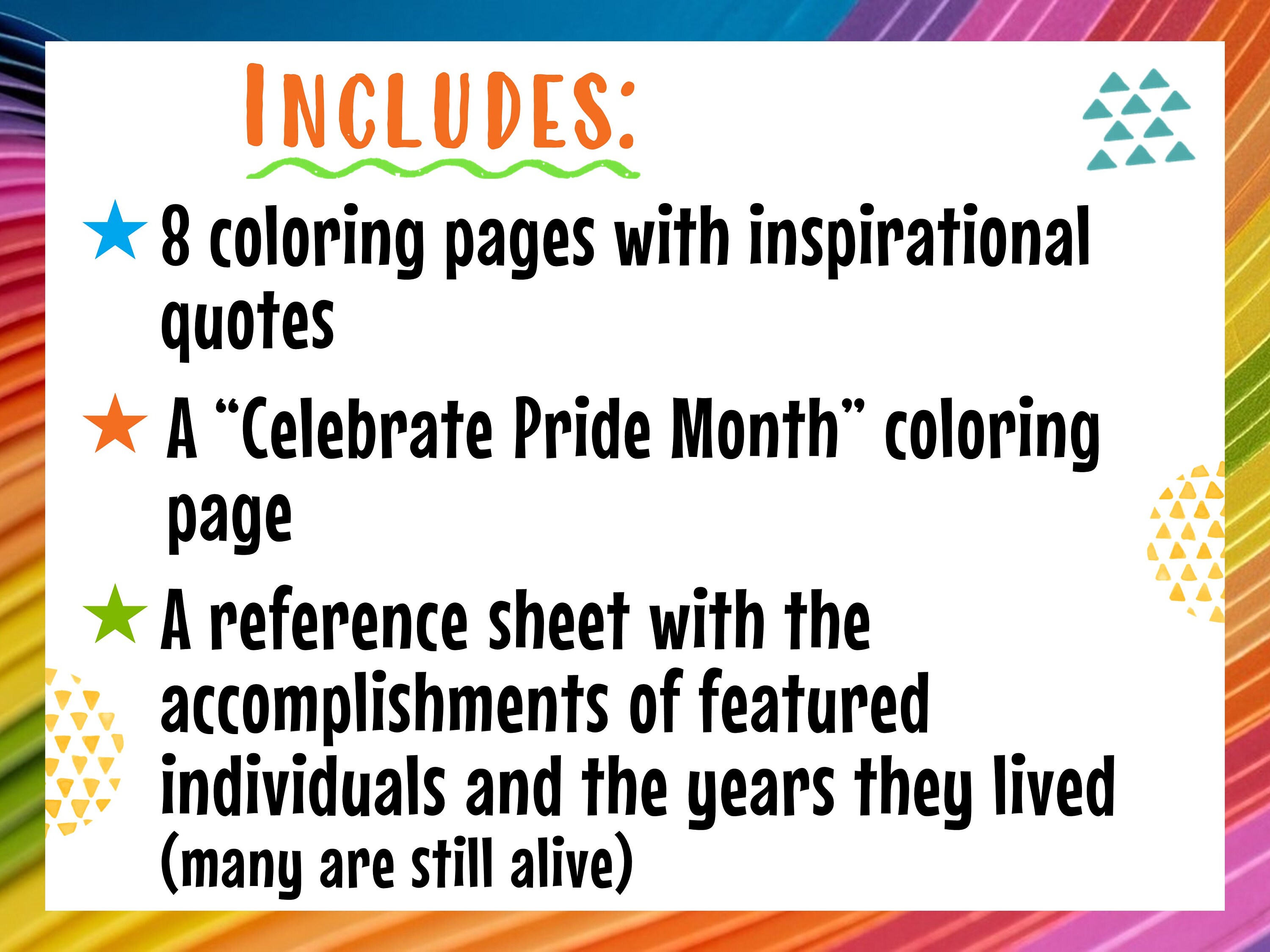 LGBTQ Pride Month Coloring Pages, Gay Pride Activity, Pride Classroom ...