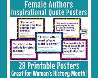 Famous Authors Bulletin Board Posters Classroom Decor - Etsy