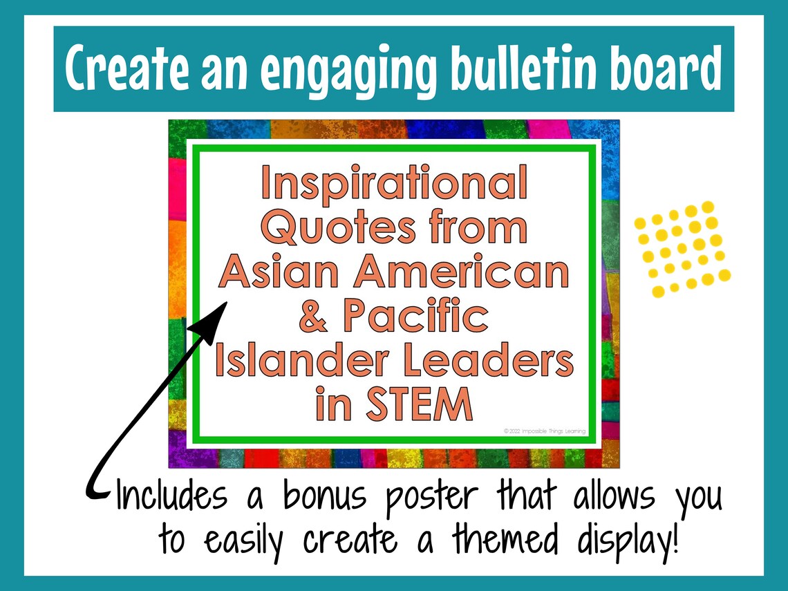 AAPI Heritage Month STEM Posters for Science Classrooms With - Etsy