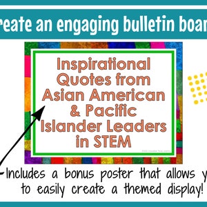 AAPI Heritage Month STEM Posters for Science Classrooms With - Etsy